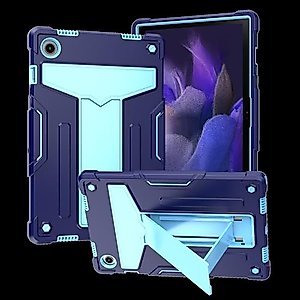 Tablet PC Case Case Compatible with Samsung Galaxy Tab A8 10.5 X200/X205 (2021),with Kickstand Three-Layer Hybrid Full Body Case Rugged Shock-Proof Fall Protection Cover Protective Cover (Color : NAV