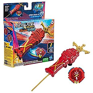 BEYBLADE Hasbro Burst QuadStrike Xcalius Power Speed Launcher Pack, Battle Game Set with Xcalius Power Speed Launcher and Right-Spin Battling Top Toy