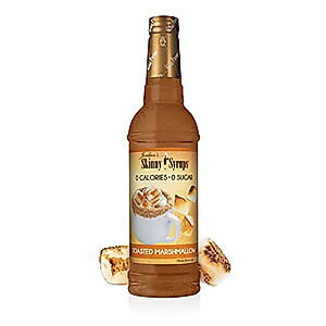 Jordan's Skinny Syrups Sugar Free Coffee Syrup, Toasted Marshmallow Flavor Drink Mix, Zero Calorie Flavoring for Chai Latte, Protein Shake, Food & More, Gluten Free, Keto Friendly, 25.4 Fl Oz, 1 Pack
