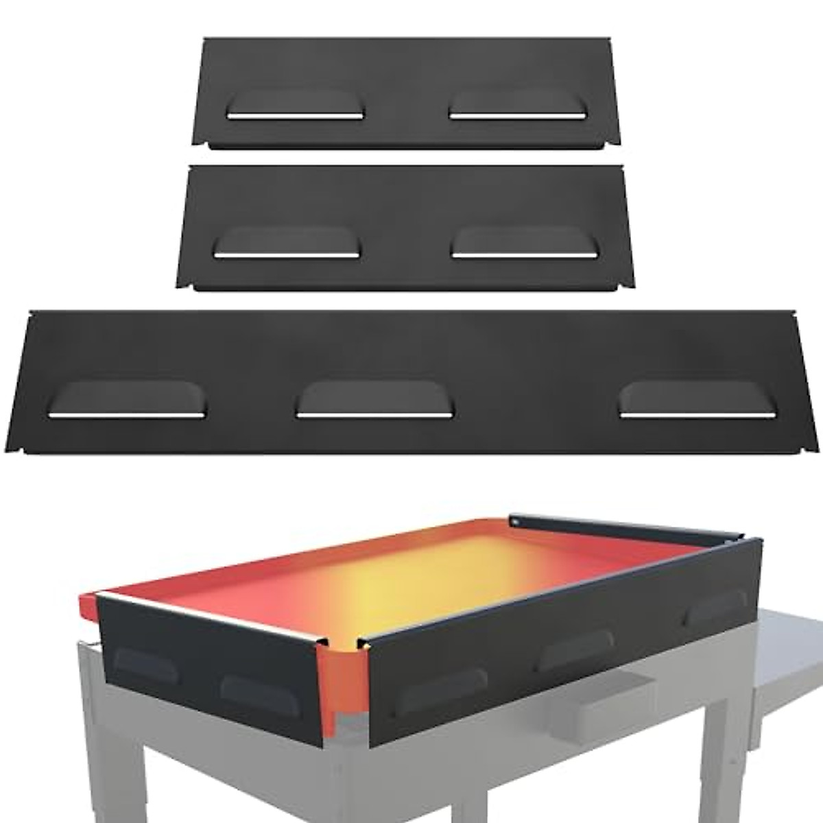 Wind Screen for Blackstone 17 Inch Griddle,Waterproof Wind Guards Blackstone Griddle Accessories,Compatible with Rear Grease Cup, Hood and Side Shelf