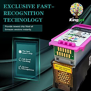 Kingjet Remanufactured Ink Cartridge Replacement for Canon CL-246 246 for Pixma MX490 MX492 IP2820 MG2520 MG2525 MG2922 MG3020 TS3122 TS302 TR4520 Printer (1 Print Head + 3 Cartridges, Color)