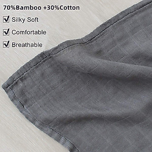 LifeTree Muslin Swaddle Blankets, Soft Solid 4 Pack Baby Swaddle Blankets Muslin Receiving Blanket Wrap for Boys & Girls, Large 47 x 47 inches, Earthy Rust Color Baby Swaddling