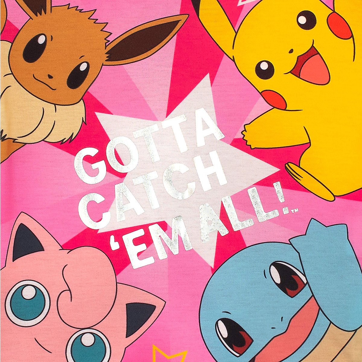 Pokemon Pajamas | Pikachu Pajamas For Girls | Eevee Girls Pajamas | Girls Pajama Set | Short Sleeve Girls' Sleepwear | 7 Multicolored