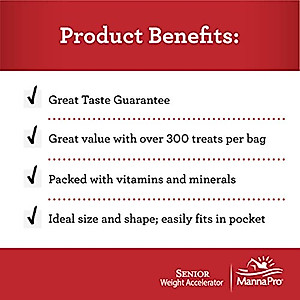 Manna Pro Bite-Size Carrot & Spice Flavored Nuggets, 4 lb