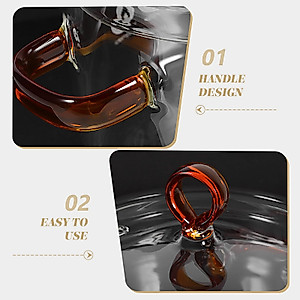 CALLARON Glass Cooking Pot 1.5L Glass Stock Pot with Lid Non-Stick Milk Pot Stovetop Cooking Pot Pasta Noodle Pot Small Soup Pot for Kitchen 5.9x5.9x6.5inch