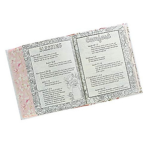 KJV Holy Bible, My Promise Bible, Hardcover w/Bible Tabs, Coloring Stickers, Ribbon Markers, King James Version, White/Pink Floral Wreath