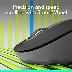 Logitech Signature M650 L Left Wireless Mouse - For Large Sized Left Hands, 2-Year Battery, Silent Clicks, Customizable Side Buttons, Bluetooth, for PC/Mac/Multi-Device/Chromebook - Graphite