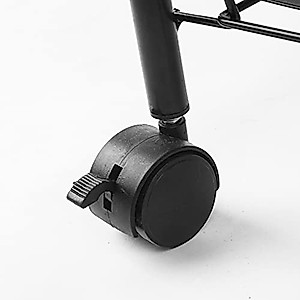 Urban Lifestyle 3 Tier Mesh All Purpose Utility Rolling Storage Cart, Black