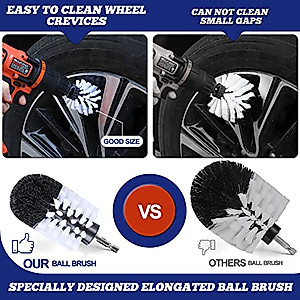 VITEVER Car Detailing Kit, Car Detailing Drill Brush Set with Cleaning Gel, Car Interior Detailing Kit, Car Detailing Brushes Cleaning Kit for Wheel, Interior, Exterior, Dashboard, Leather, Air Vents