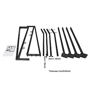 WUPYI Upgraded Metal Porch Swing Stand with 4 Hooks,Heavy Duty 440 LBS Weight Capacity Hanging Swing Frame Set for Outdoor Backyard Patio