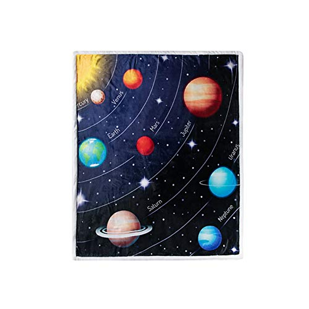 Solar System Throws Blankets for Couch Plush Throw Blankets Soft Cozy Blanket Fleece Throw Blanket Couch Blanket Reversible Bed Throw TV Blanket Comfort Caring Gifts (color1, 50"x60")