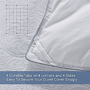 MAPLE DOWN Soft California King Size Comforter Duvet Insert-Down Alternative Comforter-Lightweight Fluffy Breathable Machine Washable(White, California King)