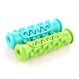 Guardians Dog Chew Toys for Aggressive Chewers, Dog Toothbrush Care Cleaning Stick, Puppy Toothing Chew Toy for Small Middle Dog (Blue+Green)