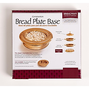 Broadman Church Supplies RemembranceWare Communion Stacking Bread Plate Base, Brass