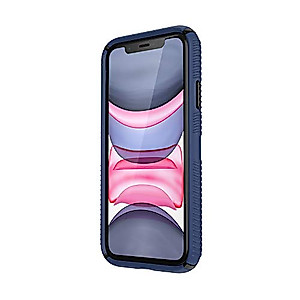 Speck iPhone 11 Case - Drop Protection, Shock-Absorbent - Heavy Duty Slim Design with Added Grip & Soft Touch Coating - Coastal Blue, Black, Storm Blue Presido2