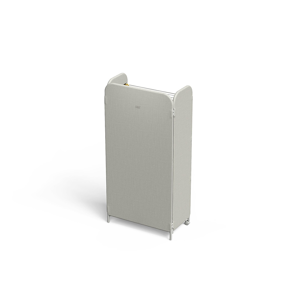 Joseph Joseph Eclipse 3-Tier Adjustable Laundry Drying Rack, Integrated Fabric Cover, Foldable with Wheels, Heavy Duty, Ecru