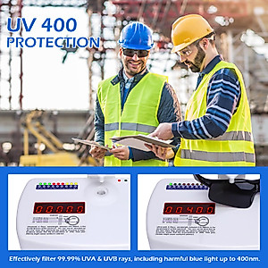 OXG 12 Pairs Safety Glasses, ANSI Z87.1 UV Protection Impact Resistant Safety Goggles for Women Men (Grey Lens, Black Frame)