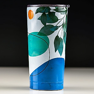 Greenline Goods Frida Kahlo Floral Insulated Travel Tumbler – 20 oz Triple Insulated Stainless Steel Coffee Tumbler with Lid, Dishwasher Safe, Non-Slip Silicone Base, Double Wall, Vacuum Sealed