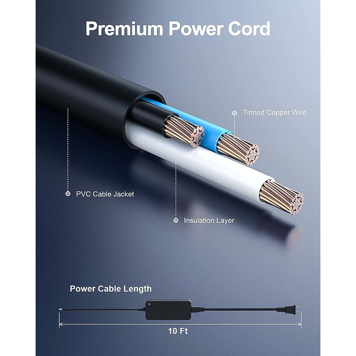 65W 45W Replacement AC Charger Fit for Dell-Latitude 3510 3410 3500 3400 3390 3490 3590 3420 3520 Laptop Power Supply Adapter Cord