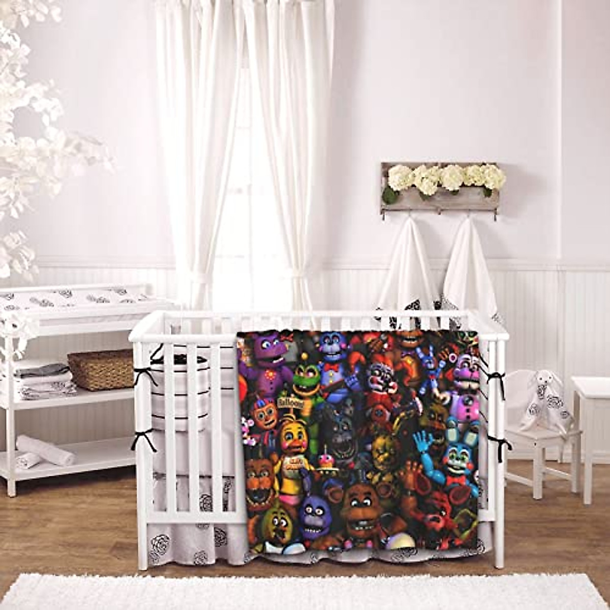 Baby Blanket Five .Nights at Freddy's Blanket Super Soft Suitable for Comforting Newborn Boys and Girls Air Conditioning Quilt 30 X 40 Inch