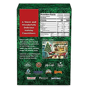 Keurig Advent Calendar Variety Pack, Single Serve K-Cup Pods, 24 Count