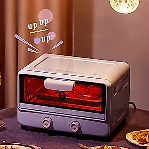 FZZDP Cute Electric Oven Home Small Multifunctional Automatic Tart Cookie Baking Machine Small Capacity Knob Easy To Operate