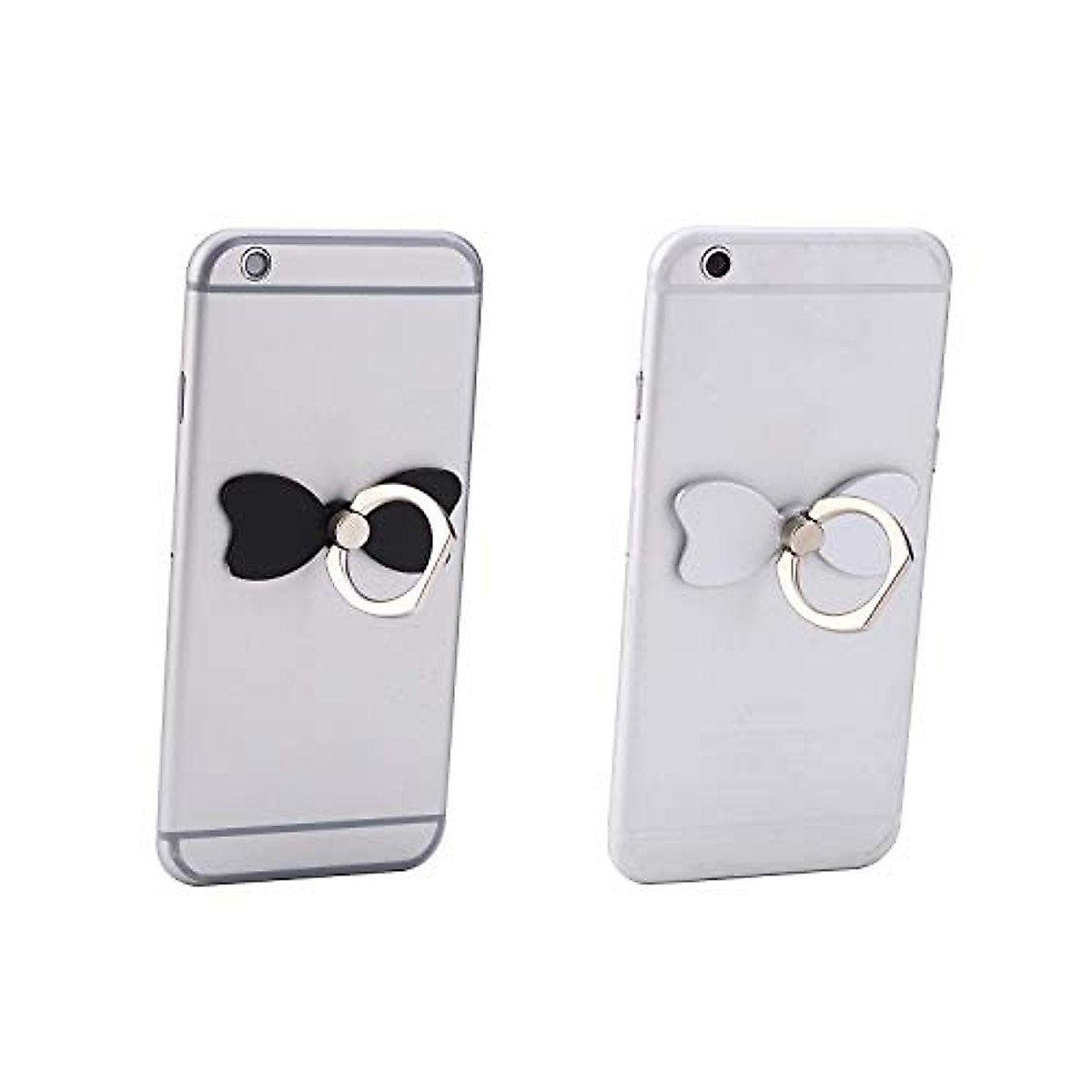 lenoup 4 Pack Cell Phone Bow Ring Holder,Bowknot Phone Ring Kickstand,360 Rotation Cell Phone Finger Ring Grip for Almost All Phones,Pad