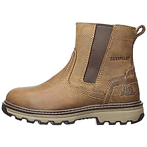 Cat Footwear Men's Pelton Industrial & Construction Shoe, Dark Beige, 13