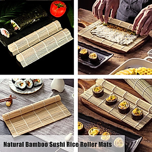 Premium Sushi Making Kit for Home, Sushi Rice Mold Sushi Roller Tools for Beginners, with Bamboo Mats, Sushi Bazooka, Temaki Sushi Mold 21 in 1