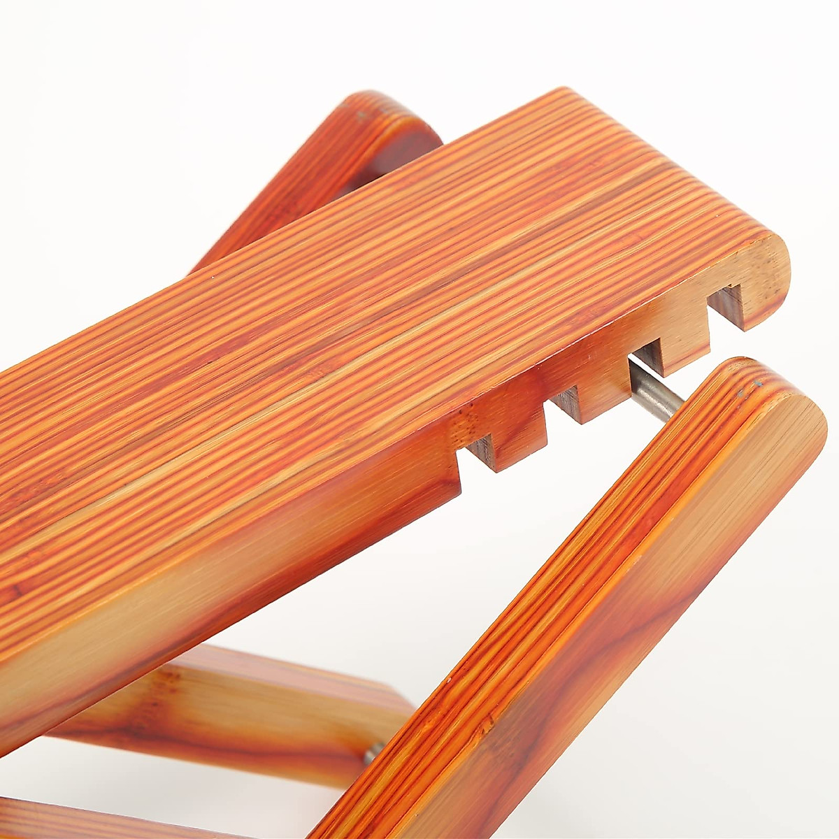 Miwayer Bamboo 4 Gears Adjustable Upscale Guitar Foot Rest Non-Slip Foot Stool Foldable Footrest from 4.5" up to 8"，Accessory for Classical Acoustic Guitar Part