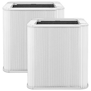 2 Pack 211+ Replacement Filter Compatible with Blueair Blue Pure 211+ Air Puri-fier, H13 True HEPA Filter, Foldable Particle and Activated Carbon Replacement Filter