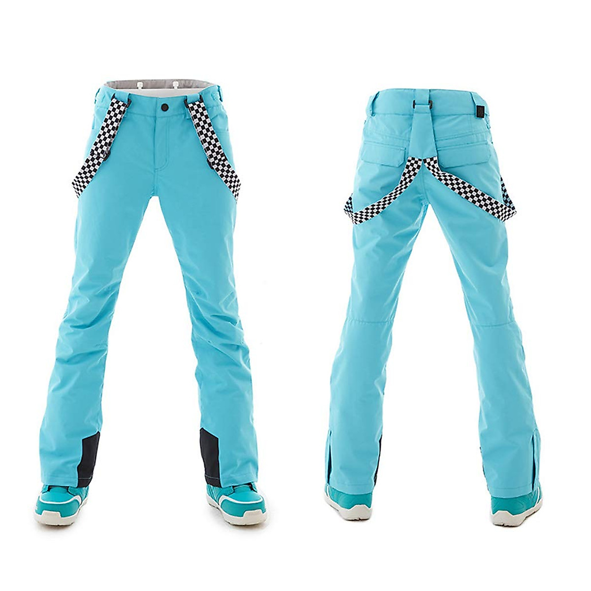 Women's Ski Snowboard Jackets Pants Set Windproof Waterproof Snow Jacket Ski Suits Rain Jacket (M, Style-8)