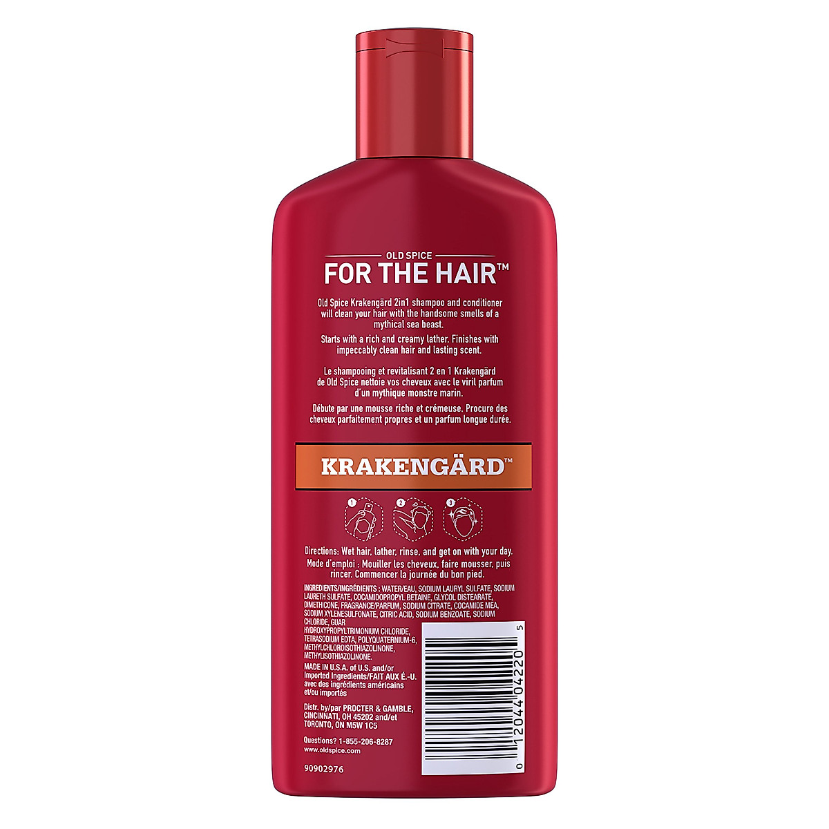 Old Spice Krakengard 2 in 1 Mens Shampoo and Conditioner, 12 Ounce