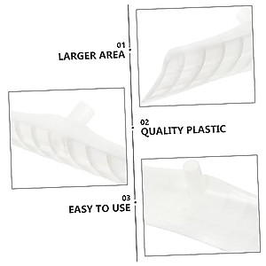 SUPVOX Snow Scraper Snow Remover for Driveway auto Snow Brush Winter Brush for car Snow Removal Brush extendable Snow Brush Manual Snow Pusher Snow Device The roof Plastic White