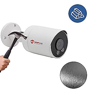 【Full Color Night Vision】 Anpviz 8MP IP PoE Security Bullet Camera, Starlight IP Camera with Audio/Microphone, IP66 Waterproof Outdoor Home Surveillance , Motion Detection