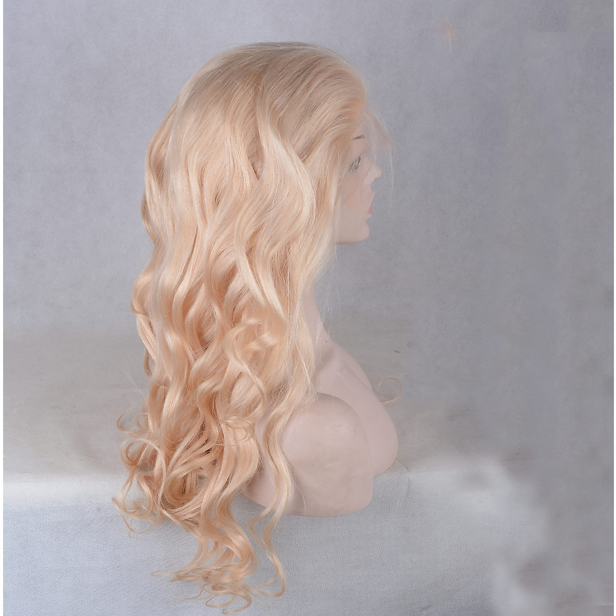 Blonde Body Wavy Human Hair Lace Wigs With Baby Hair #613 Loose Wave 13x4 Transparent Lace Wig For Women
