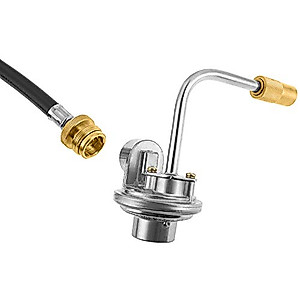 6FT Propane Adapter Hose, 1lb to 20lb Converter with Gas Regulator for Blackstone 17", 22" Tabletop Griddle, Pit Boss PB336GS 2 Burner Table top Gas Griddle and Dash Griddles