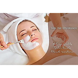 Marlin Linens Cotton Salon Towels 15x25, Soft & Super Absorbent White Terry Towels 24 Pack, Beauty Salon, Hair, Spa, Face, Gym Towel, Hand Towel Non-Bleach Lightweight Bulk Towel