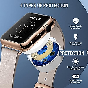 SUMEE Watch Charger Cable Compatible with Apple iWatch Ultra Series 8 7 6 SE 5 4 3 2 1 (38mm 40mm 41mm 42mm 44mm 45mm) -for iWatch Charging 3.3 FT- White