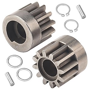 DECKMAN Left and Right Metal Ratchet Gear & Sweeper Gears & PINS & Washer, Compatible with Groundwork LW0103-50, Brinly-Hardy Models STS-420, STS-42, STS-426, STS-427