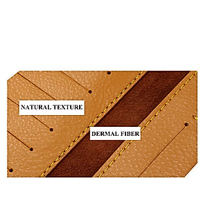 ZHSH Vintage Look Genuine Leather Long Bifold Wallet, Unsex Slim Checkbook Credit Card Purse for Women and men (Rose Red)