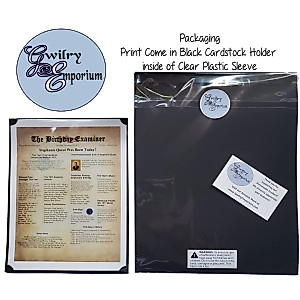 Historical Customized Personal Birthday Examiner Newspaper Chronical Art Print for the Day You Were Born from 1900 to 2020 (Heavenly Light)