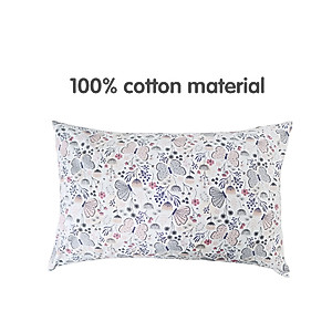 Colorful Butterfly Kids' Pillowcases, 2 Pack Cotton Toddler Pillow Cover Soft Pillow Shams, Travel Pillow Cases with Envelope Closure for Bedding, Standard 20" X 30" Pillowcase