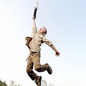 Amosfun Sword Katana Slayer Samurai-1 Pc Plastic Lightweight Japanese Samurai Toy Sword Childrens Toy Props Black Samurai Sword for Halloween Dress Up (Small Size)