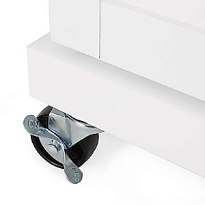 Christopher Knight Home Batavia Kitchen CART, Natural + White