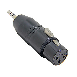 XLR to Mini Plug, Ancable Microphone Adapter for Camera, XLR Female to 3.5mm Stereo TRS, Audio Convertor