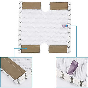 iSingo 4 Pack Steam Mop Pads Replacement for Shark Lift-Away Pro & Shark Genius Mop System Pocket Mop S3973 S3973D S3973WM S5001 S5002Q S5003A S5004 S5004W S6001W S6001WM S6002 S6002C S6003D S6003W