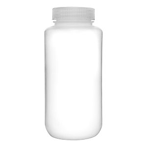 EISCO Reagent Bottle, 1000ml - Wide Mouth with Screw Cap - Polypropylene - Translucent Labs