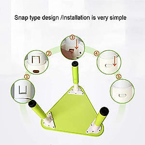 Walnut Children/Kids Study Table and Chair Set, Home/Kindergarten Adjustable Game Table, Dining Table, Childs Studying Painting Home School 1 Table 1 Chairs (Color : Blue)