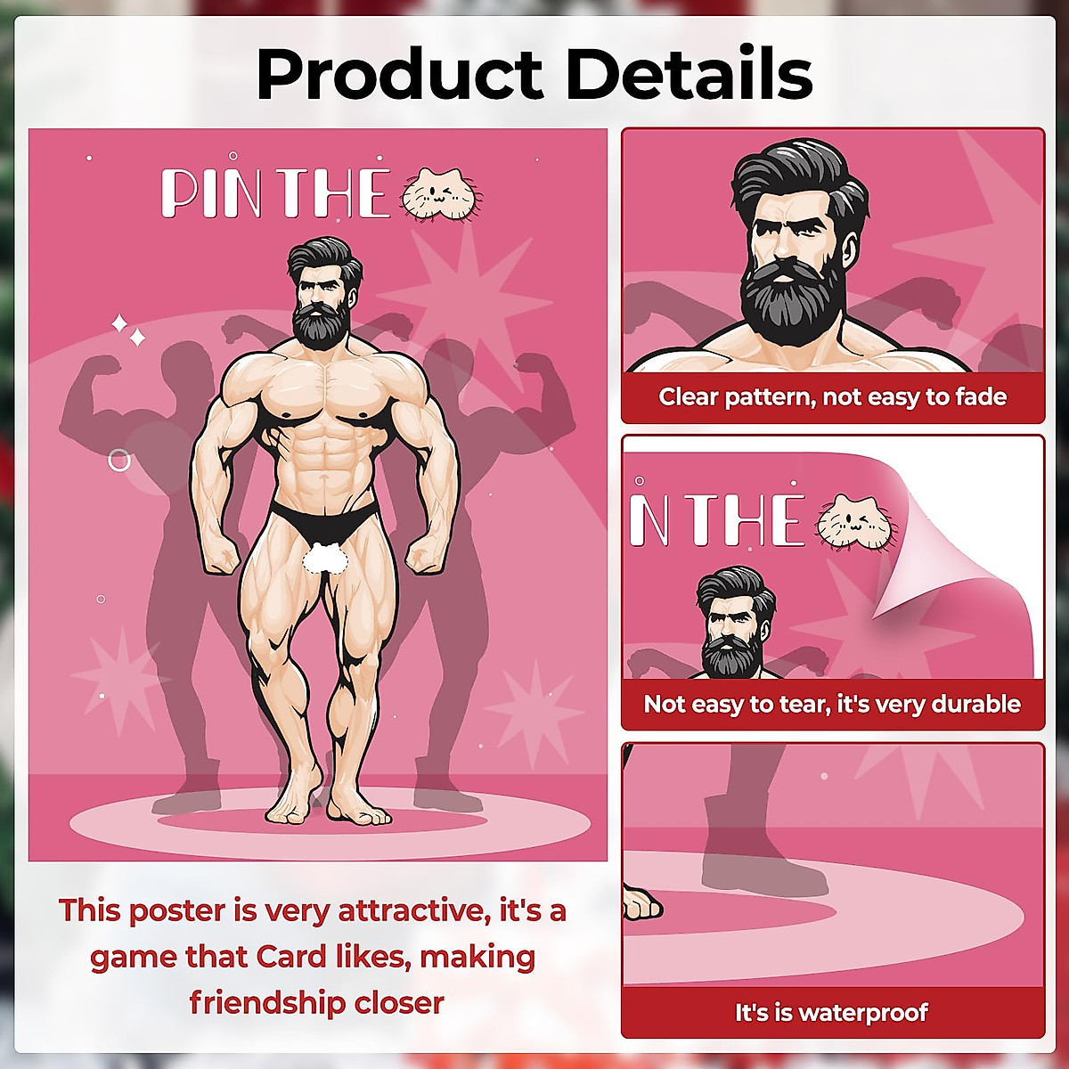 Bridal Shower Bachelorette Party Games, Stickers for 48 Guests Pin The Banana on The Hunk - Funny Hilarious Party Game for Bridal Shower Wedding Engagement Party Games Girls Night